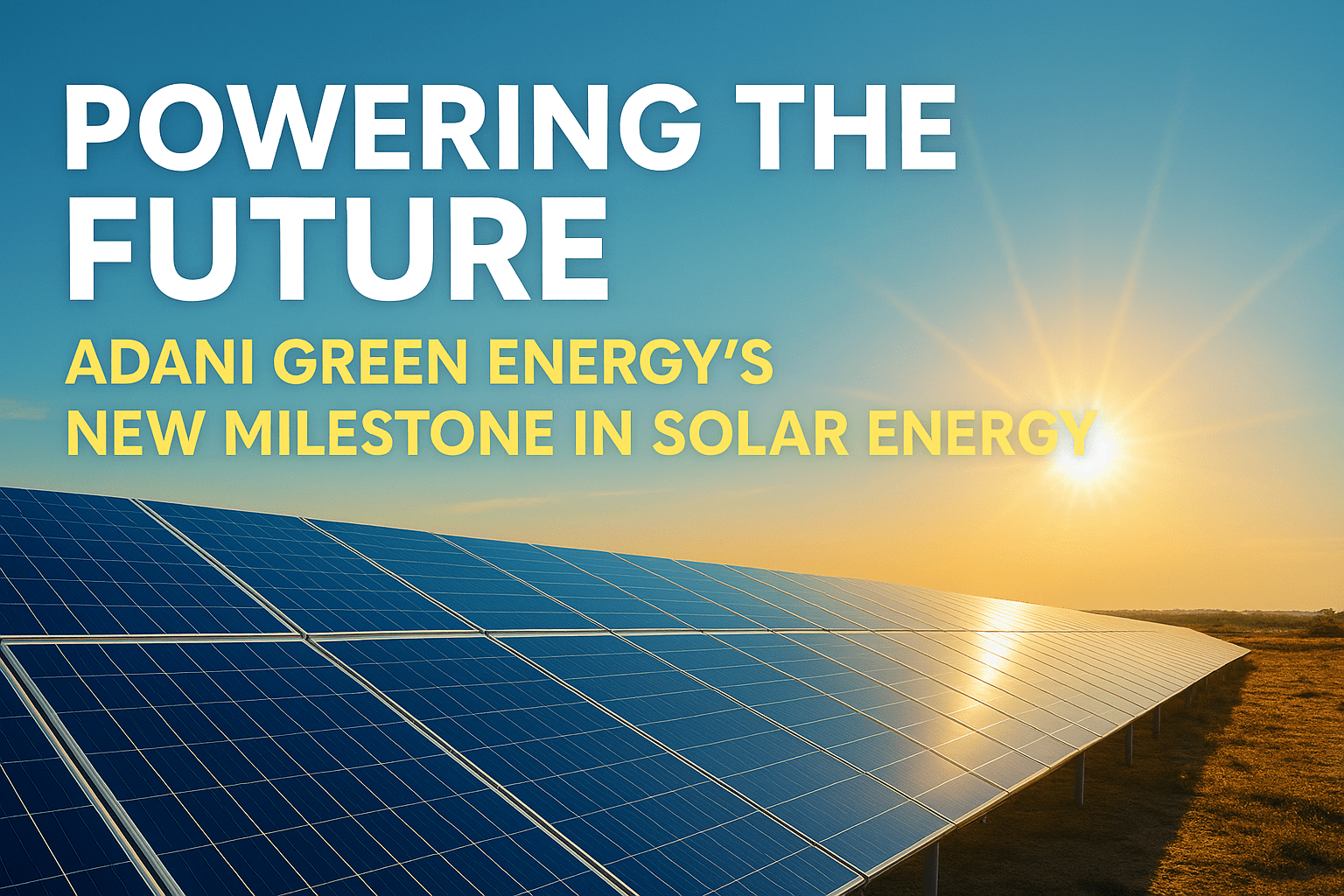 Adani Green Expands Renewable Power: 37.50 MW Solar Plant ...