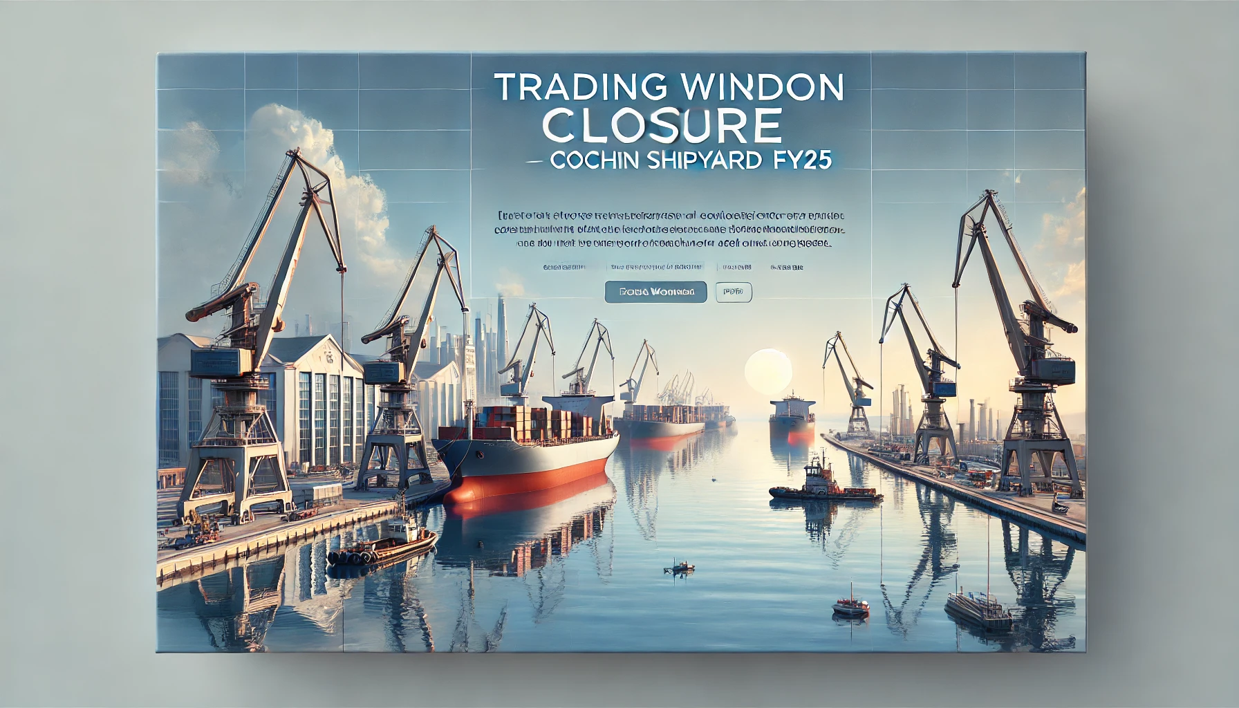 Cochin Shipyard Closes Trading Window Ahead of FY25 Results – What It ...