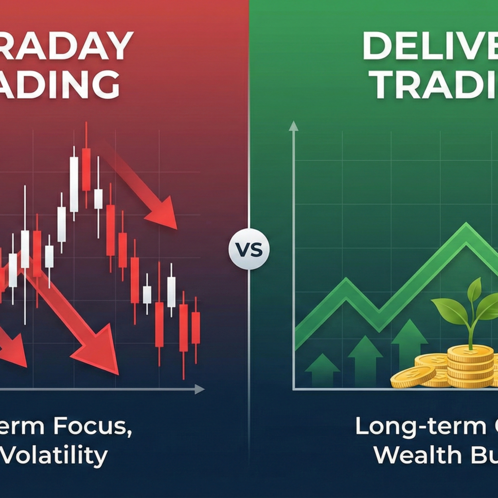 Intraday vs Delivery Trading Lesson 13: — Difference, Pros, Cons ...